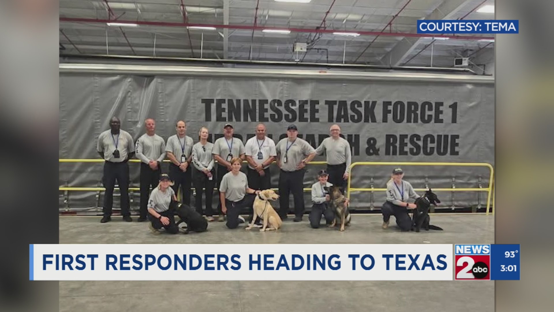 TN first responders heading to Texas