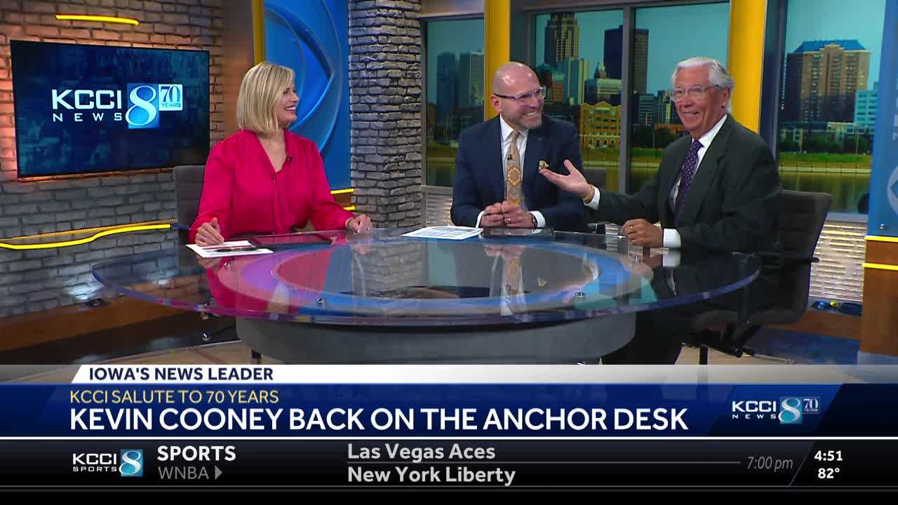 KCCI at 70: Retired anchor Kevin Cooney returns to talk memorable ...