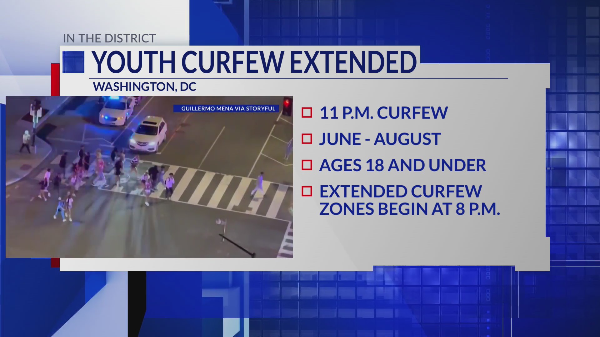 DC youth curfew extended