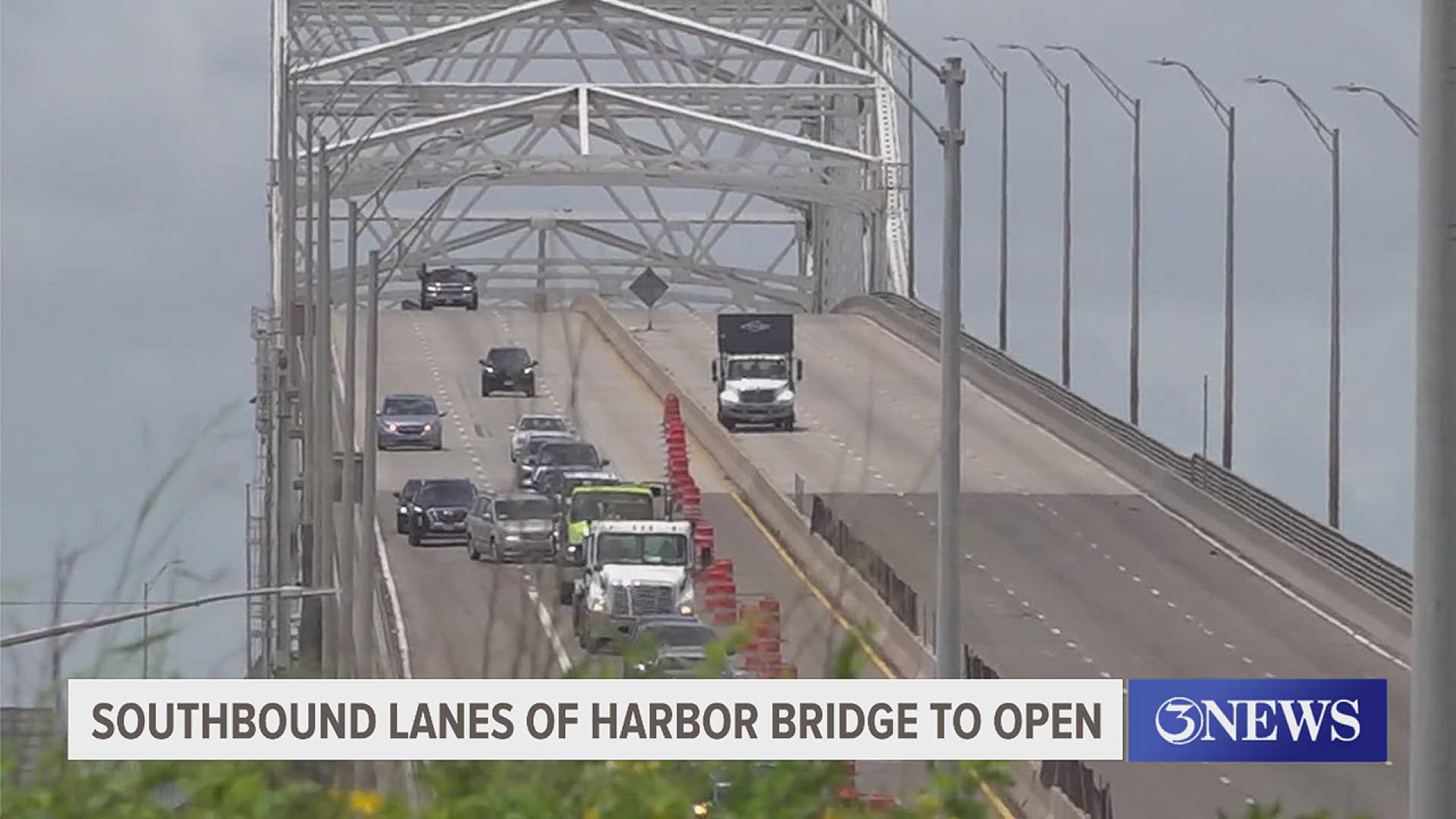 Southbound lanes of Harbor Bridge to open