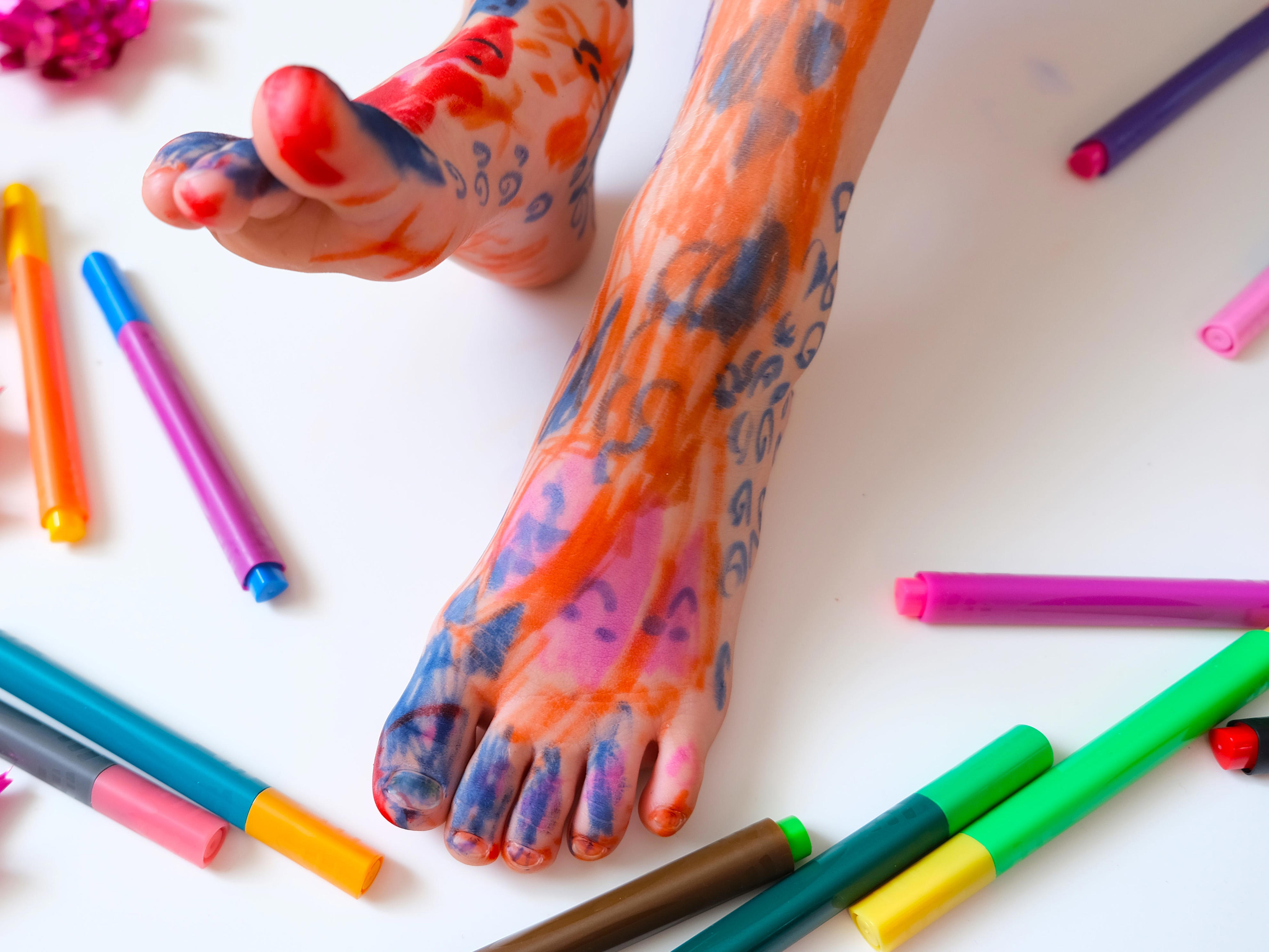 I stopped telling my kids not to draw on their bodies with markers ...