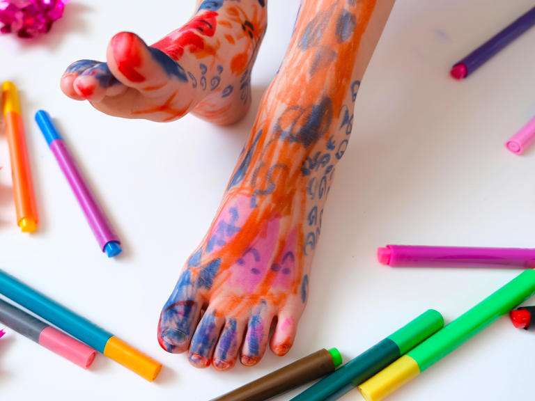I stopped telling my kids not to draw on their bodies with markers ...