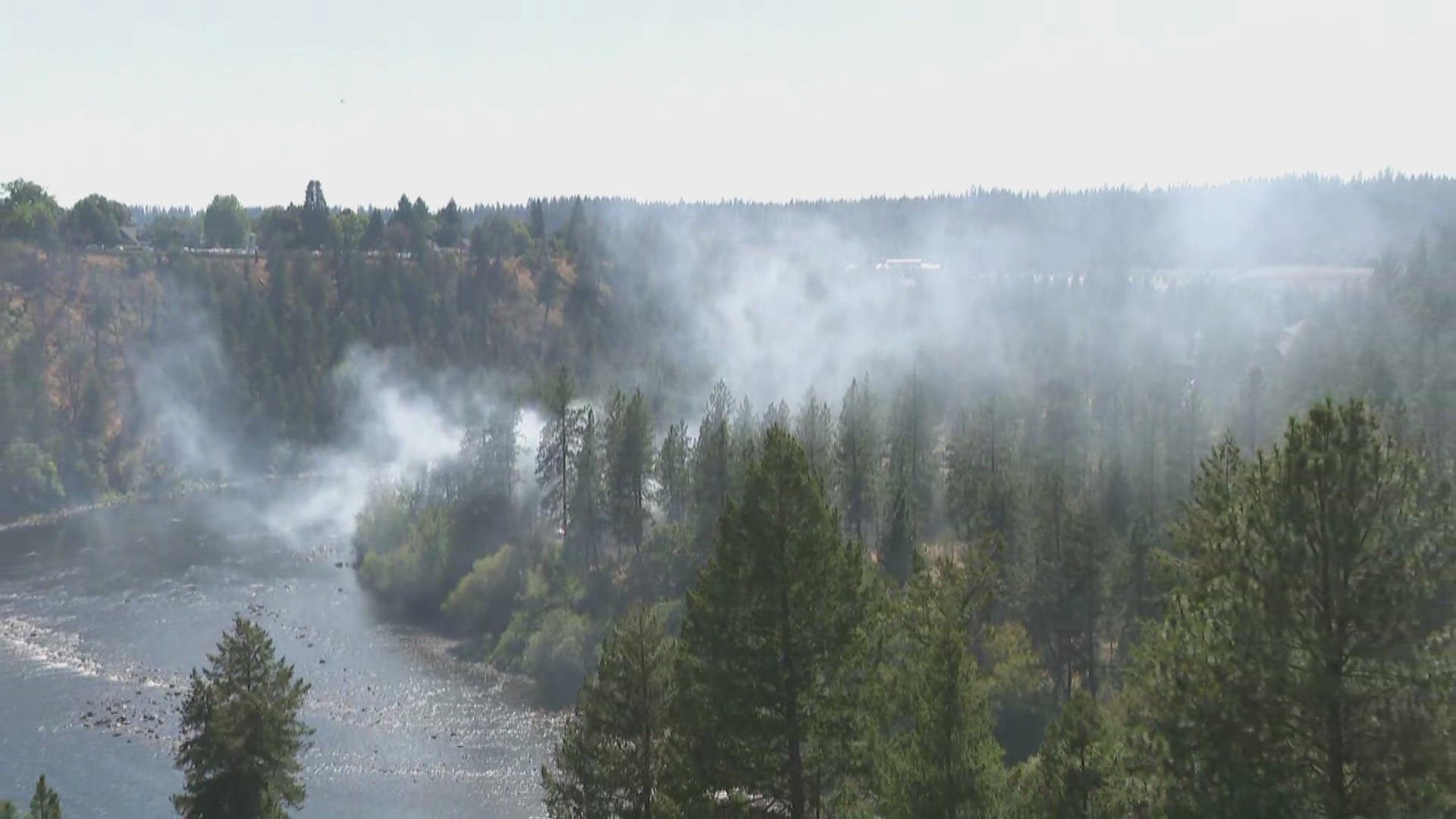 Spokane Fire responding to multiple fires near TJ Meenach Bridge