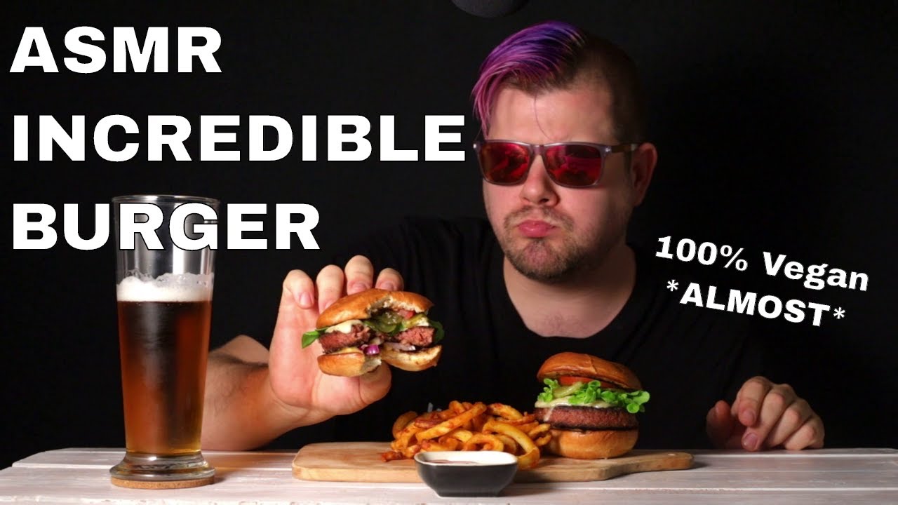 ASMR Incredible Burger ASMR Eating Healthy Food Incredible Burger Mukbang