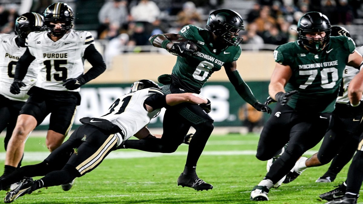 Four Spartans, Ryan Eckley, Jack Velling, Omari Kelly, and Nick Marsh ...