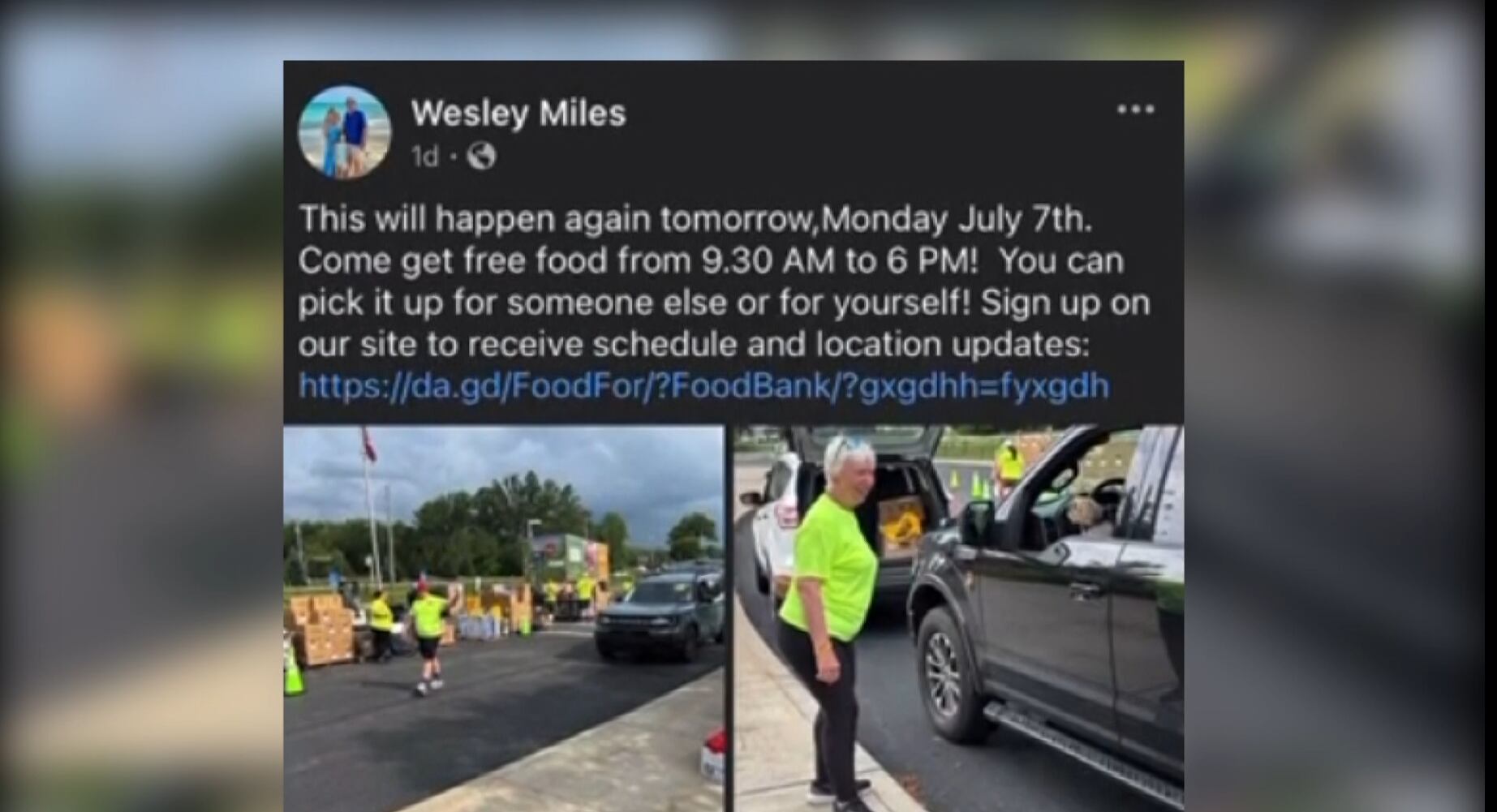 Food bank warns of free food scam going around Facebook in ENC groups