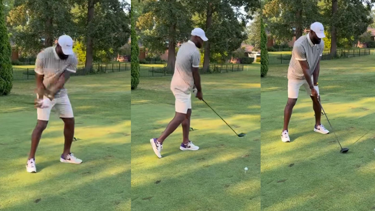 LeBron James tried golf and the internet is shocked by what his swing ...