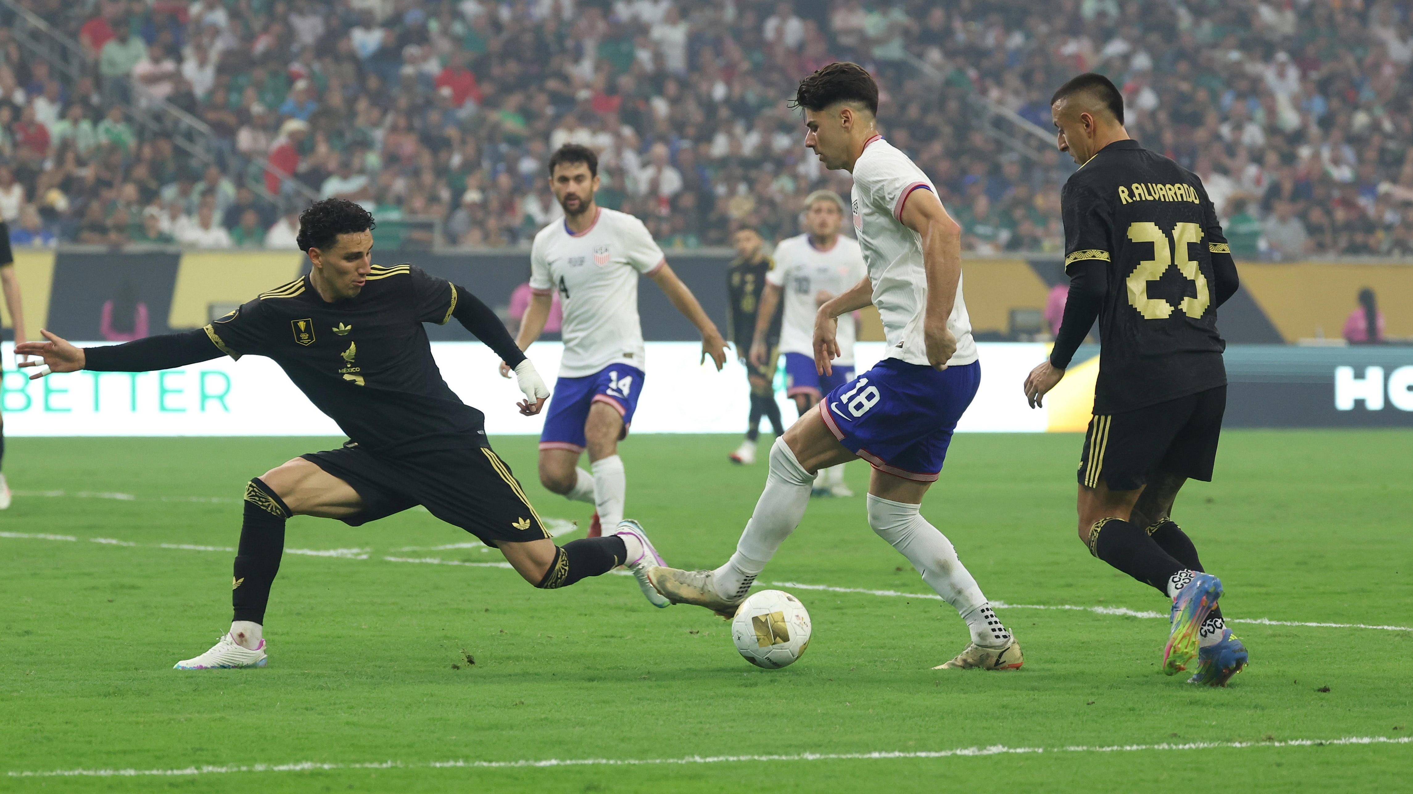 Tyler Adams responds to officials' missed handball call in Gold Cup Final