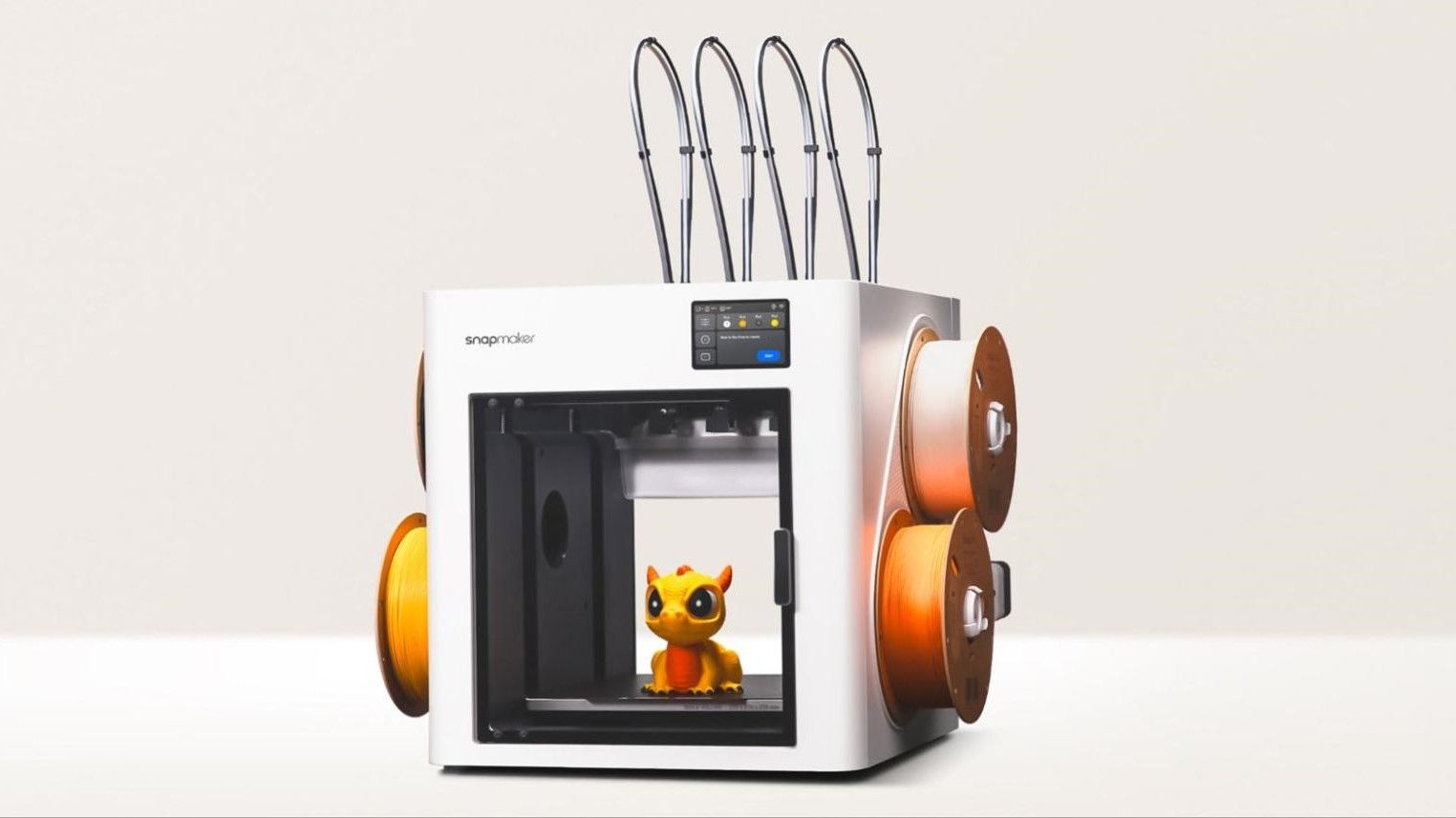 Snapmaker's 3D printer tool changer is real — the Snapmaker U1 is a four-color tool changer ...
