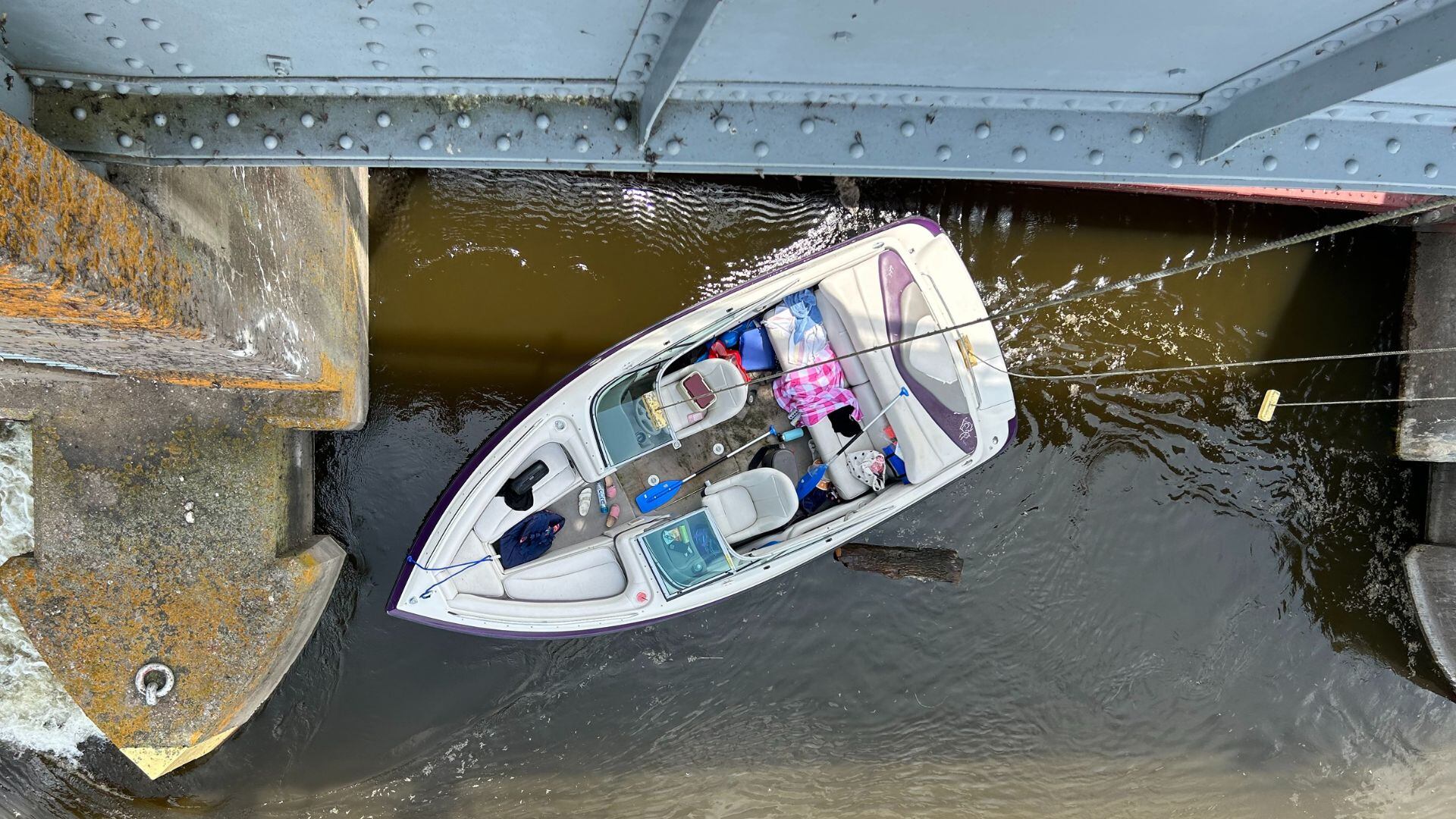 Seven people escape injury in boating incident