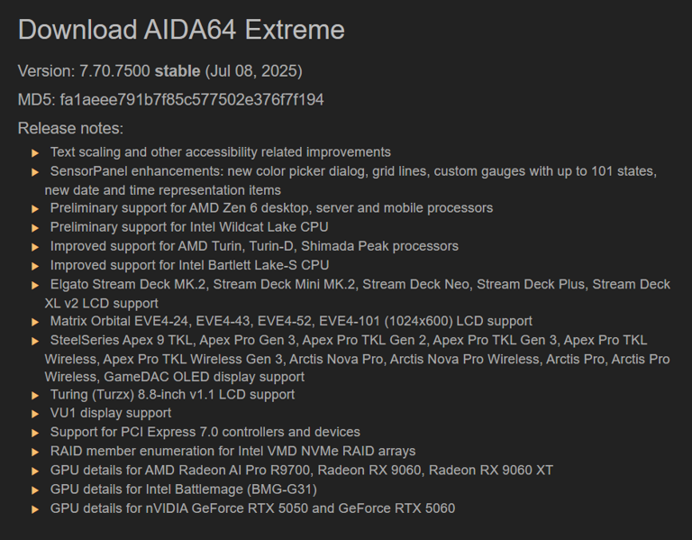 Next-gen Intel and AMD CPUs get AIDA64 support — AMD Zen 6 and Intel Wildcat Lake referenced in ...