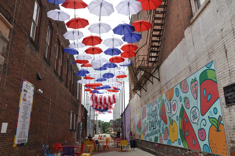 Louisville's Umbrella Alley celebrates 'America 250' with exhibit, for ...