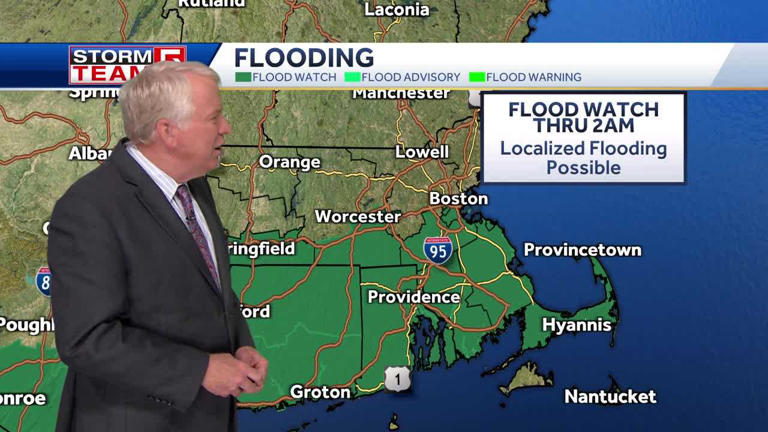 Scattered tropical downpours Tuesday could cause localized flash flooding