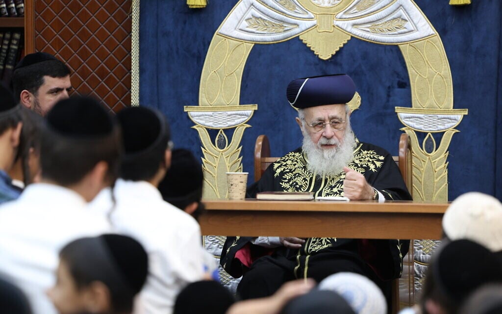 Shas spiritual leader links death of troops in Gaza to students ...
