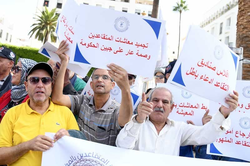 Moroccan retirees slam government over pension stalemate, renew street ...