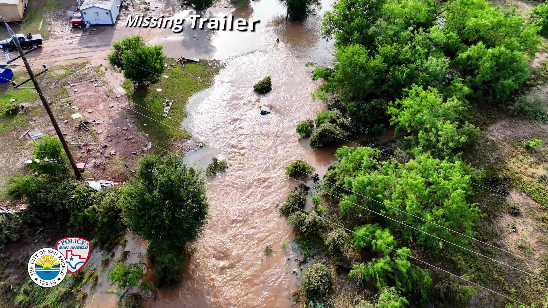 SAPD shares more drone footage of San Angelo flood rescues