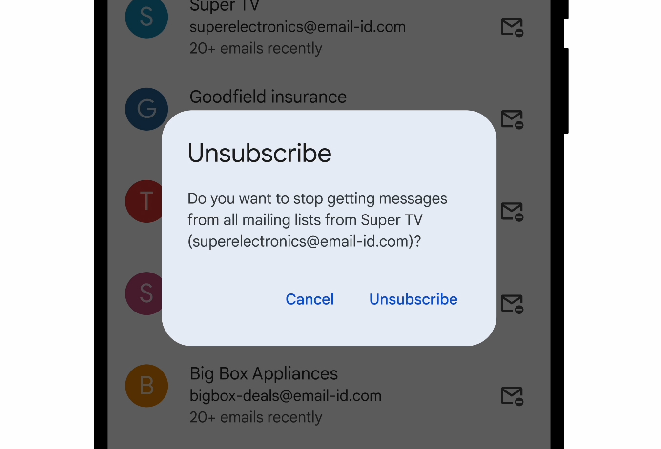 Gmail’s new tab is made for unsubscribing from emails