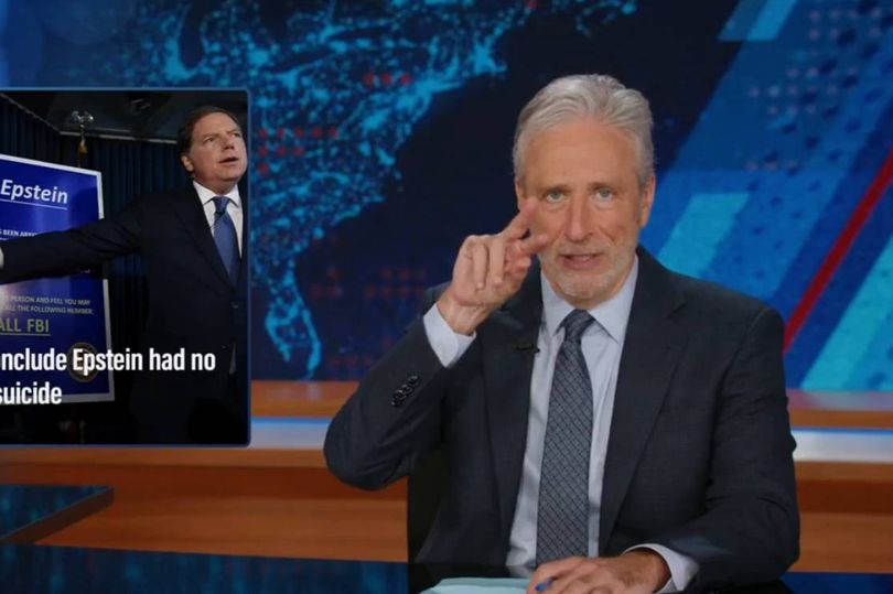 Jon Stewart mocks Trump for making Jeffrey Epstein list disappear after ...