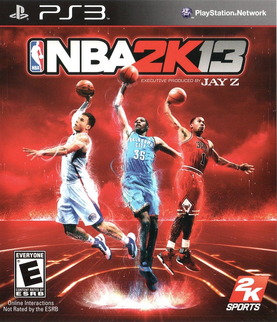 NBA 2K covers through the years