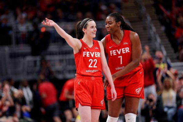 Fever teammates Boston, Clark lead WNBA All-Star fan voting