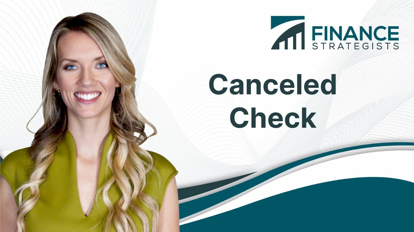 What Is A Canceled Check?