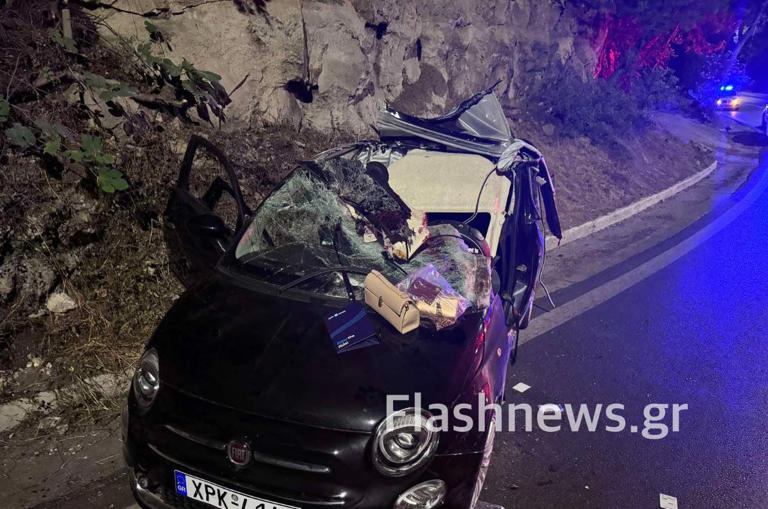 Θανατηφόρο τροχαίο στα Χανιά: Άμορφη μάζα σιδερικών το αυτοκίνητο της ...