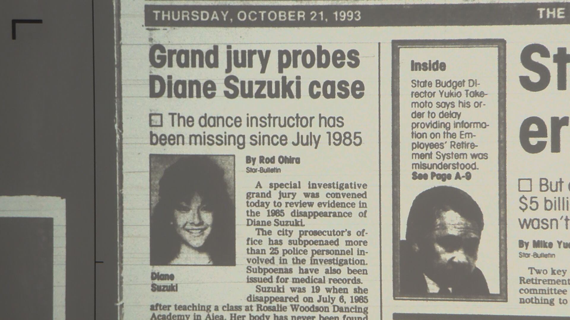 Grand jury reviews evidence in Diane Suzuki’s murder case
