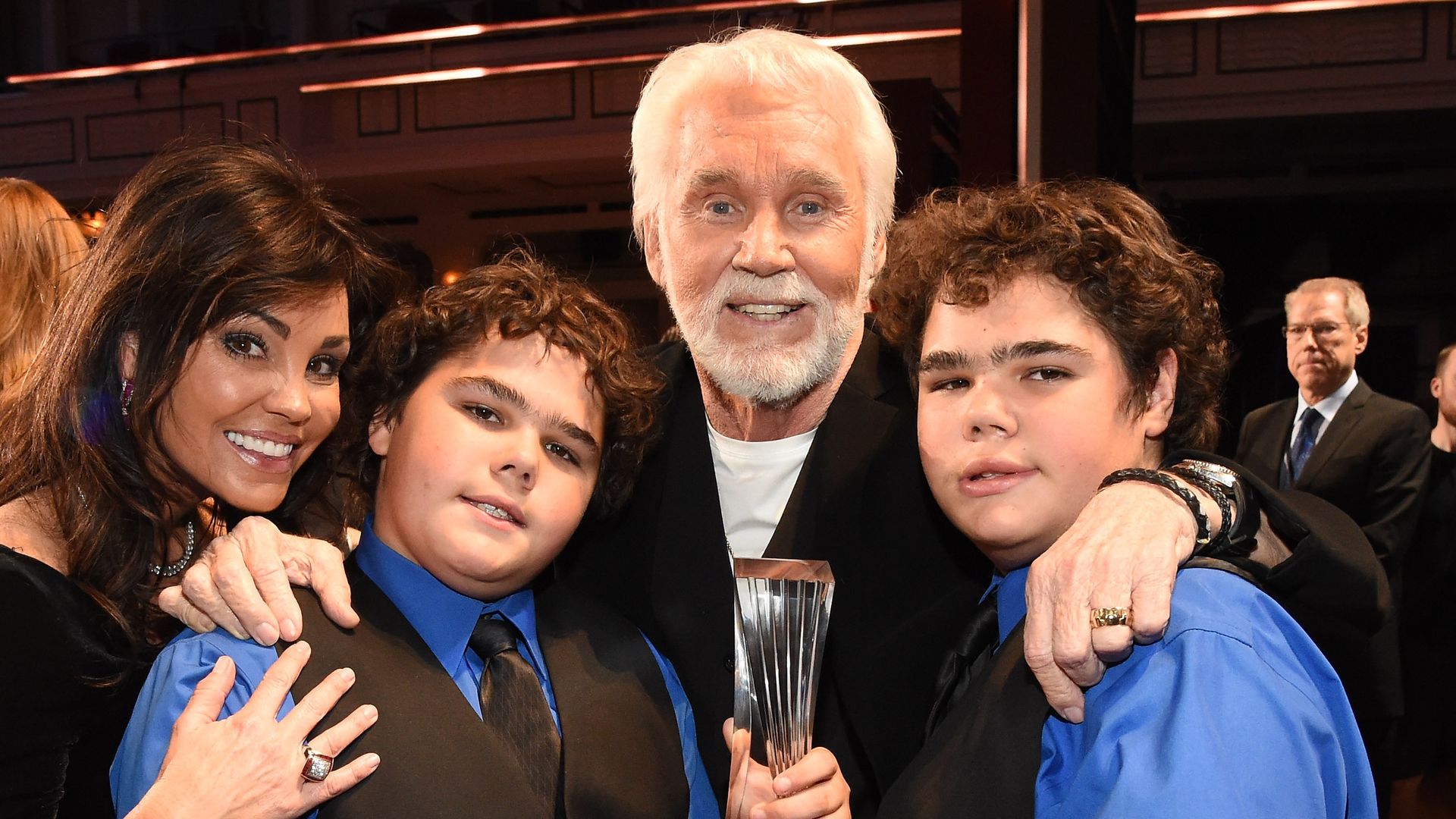 Kenny Rogers' twin sons are so grown up in rare photo
