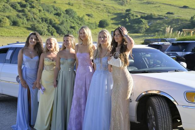 Rolls Royce and mopeds join Shoreham College prom party