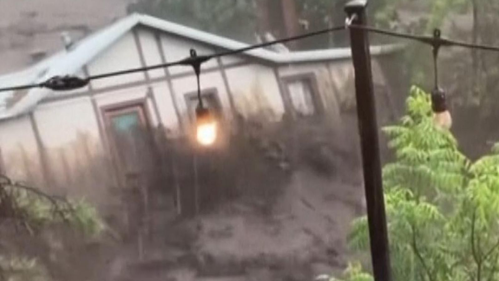 Entire house swept away in flood