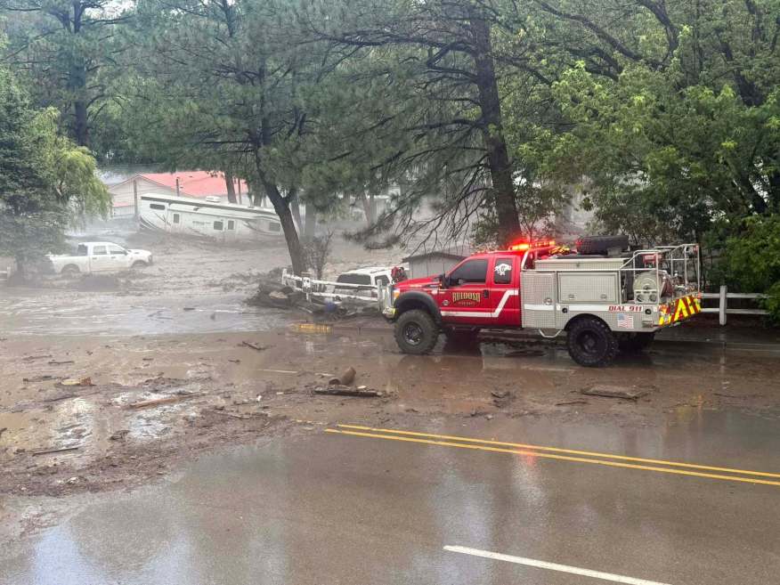 Ruidoso experiences Severe Floods on Tuesday evening