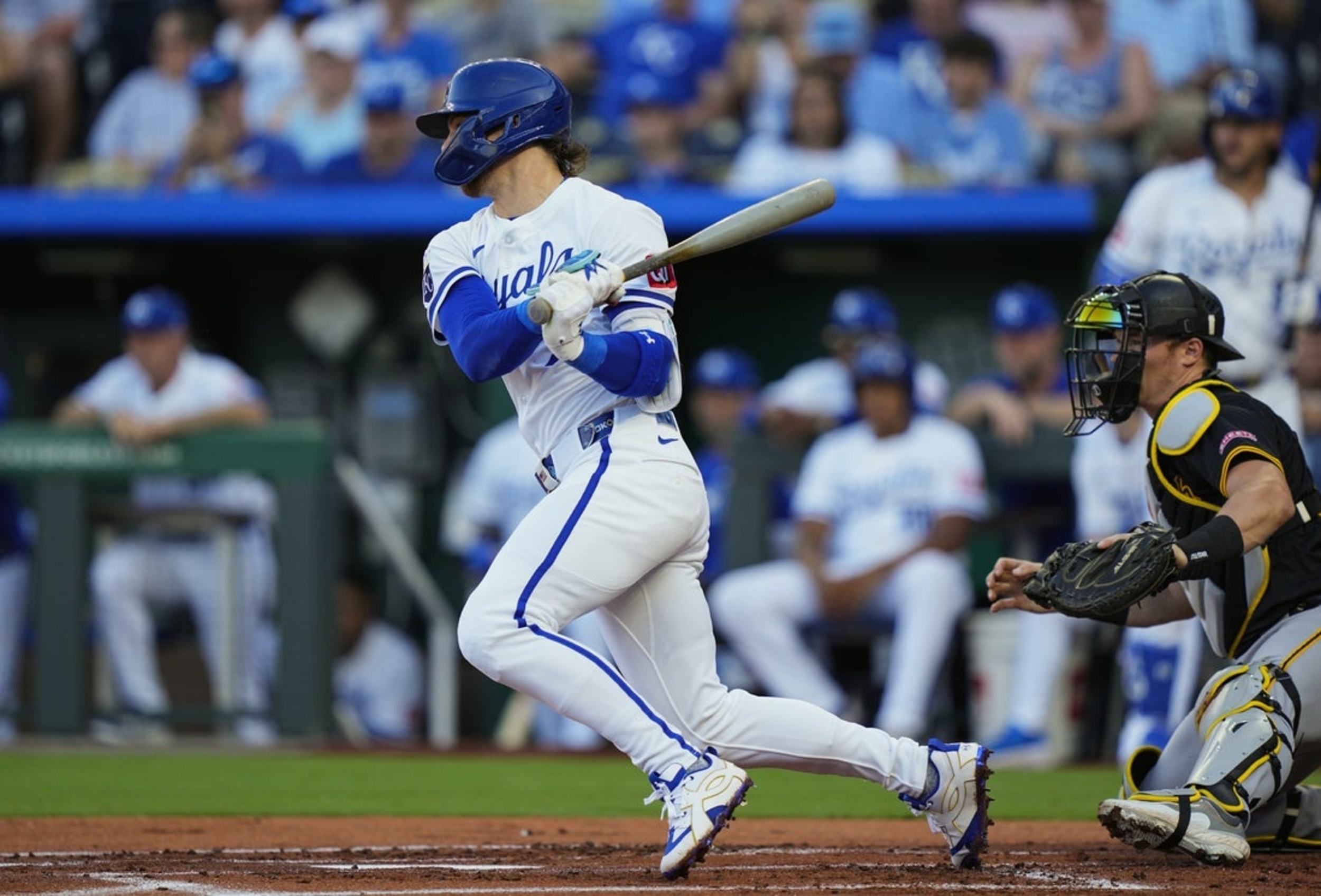 Nick Loftin drives in final three Royals' runs in walk-off of Pirates