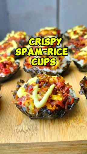 Viral Crispy Spam-Rice Cups – A Crunchy, Savory Twist