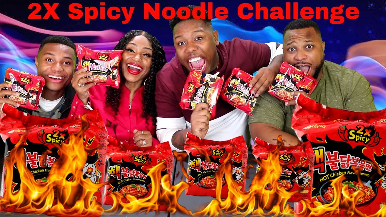 2X spicy noodle challenge—family edition