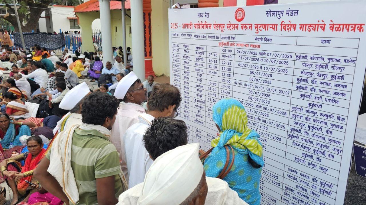 Ashadhi Fair: CR`s Solapur division to operate 119 special trains