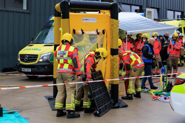 Emergency services join forces to test their readiness for a major incident
