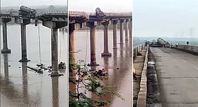 4 vehicles fall into river as bridge collapses in Vadodara; 4 persons ...