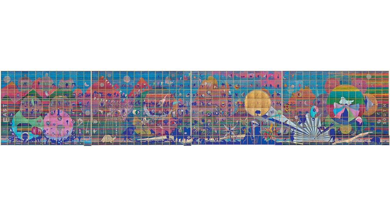 This artist`s work is inspired by themes of migration and identity