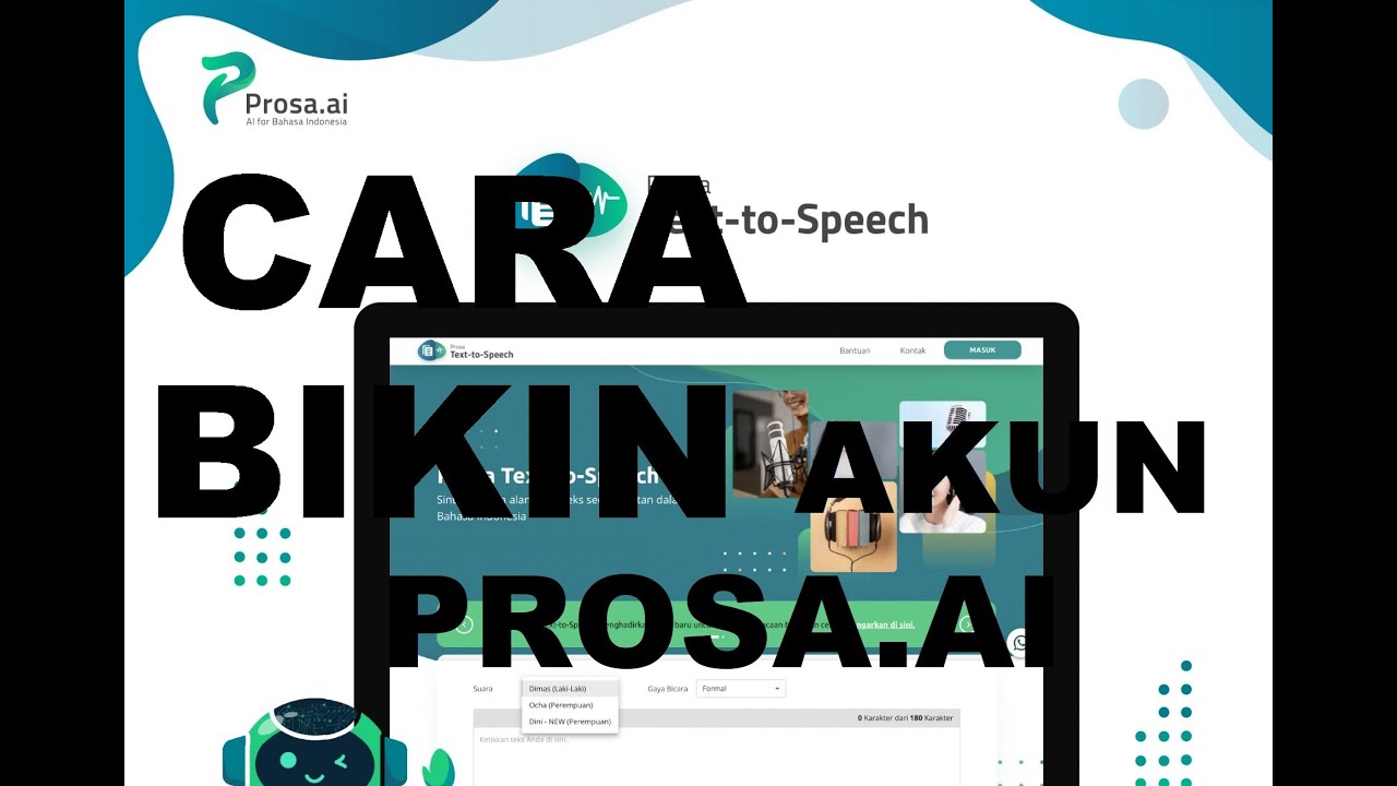 Cara Mendaftar Prosa AI Text To Speech Gratis