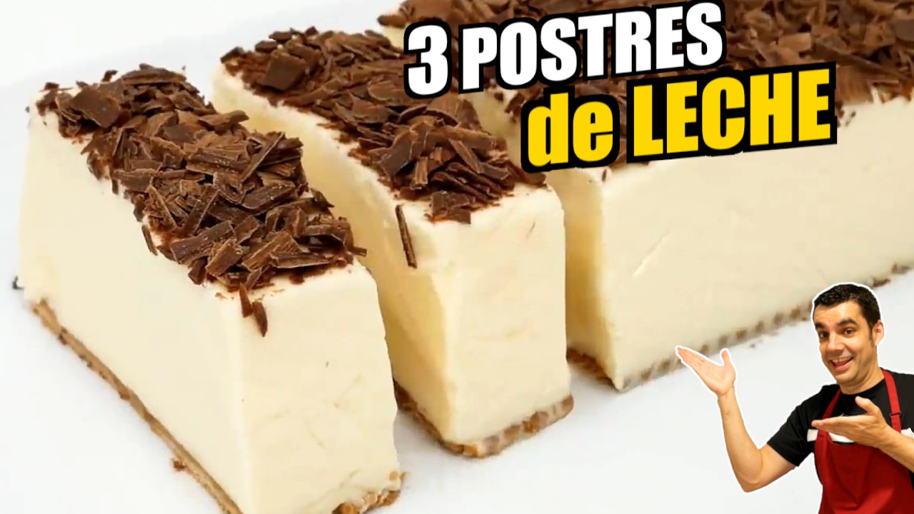 ¡Deliciosos postres con leche! Aprende 3 recetas fáciles
