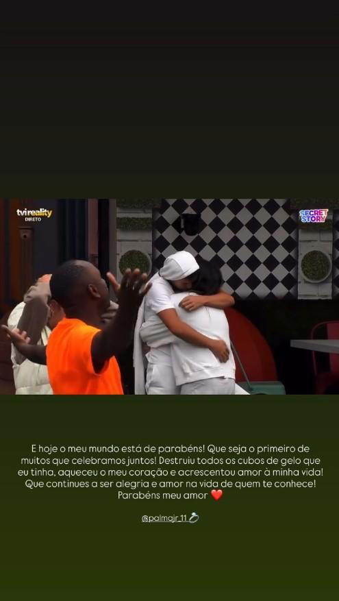 Rita Almeida abraçada a pessoa especial: "Destruiu todos os cubos de ...