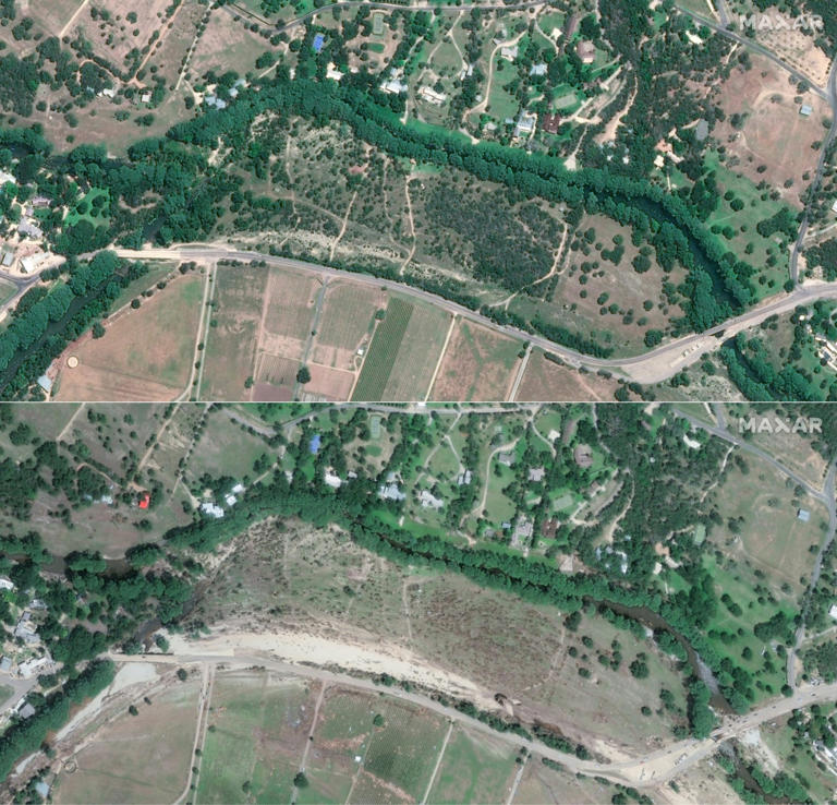 Satellite images reveal devastation of Texas floods