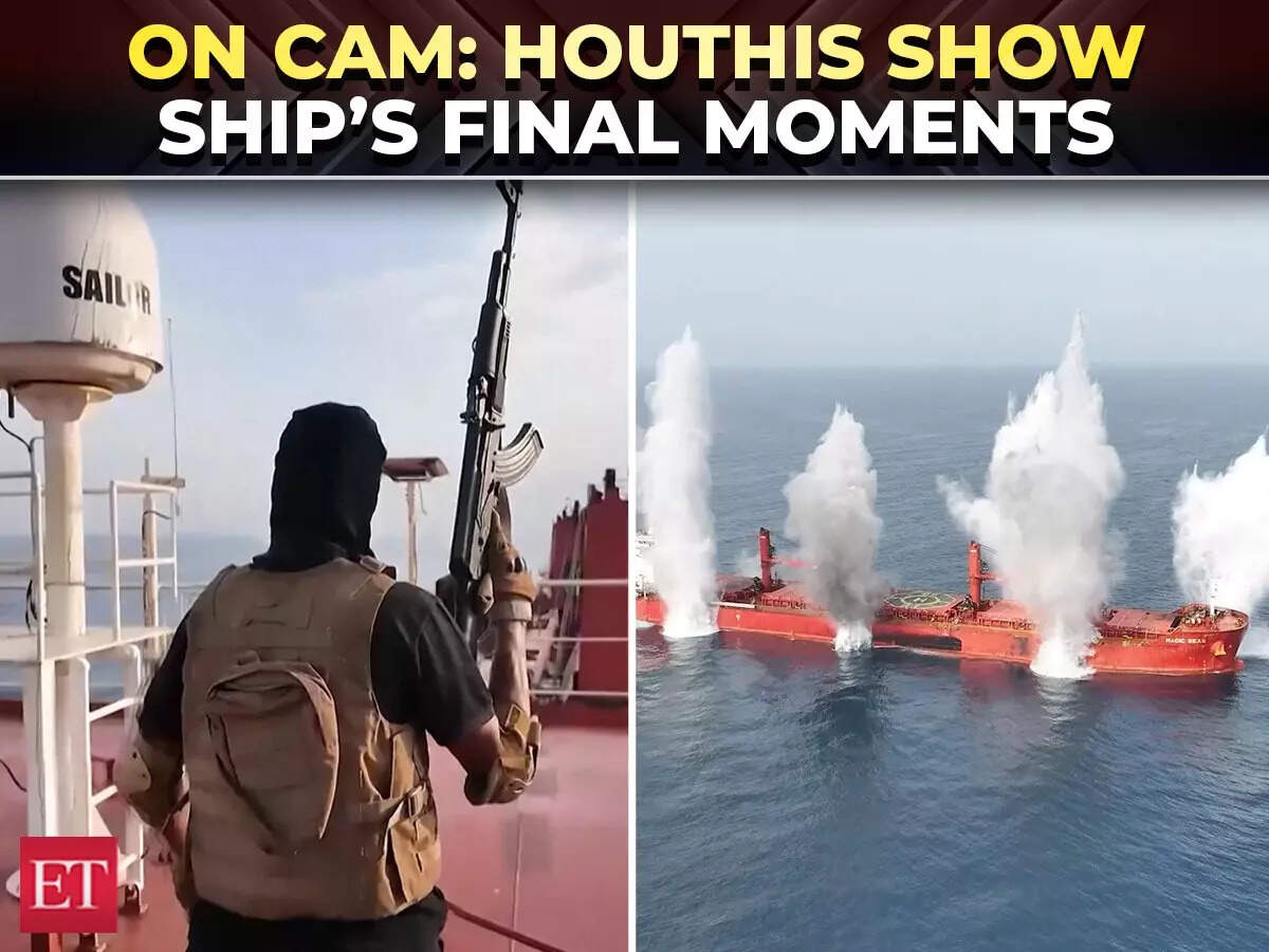 Watch: Houthis release dramatic video of alleged attack on Greek ...