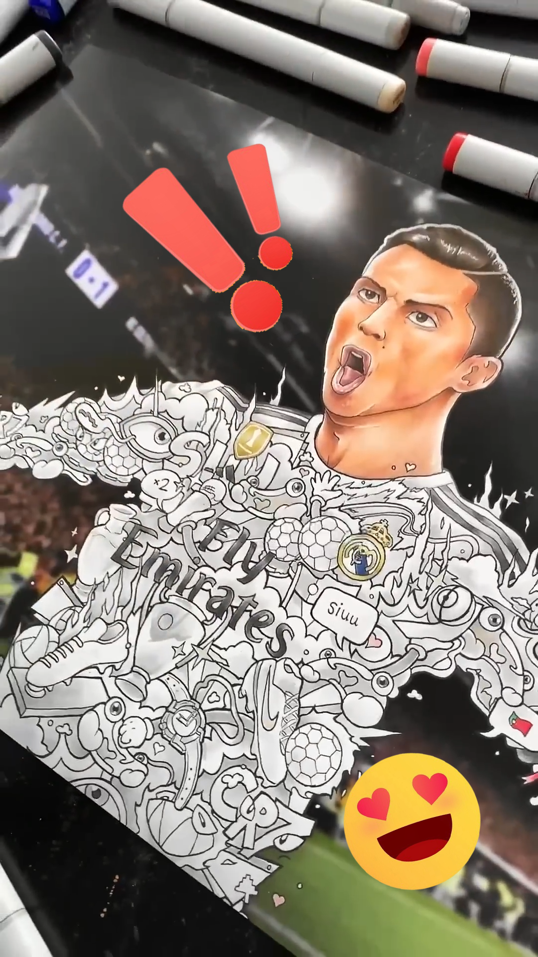 ⚡ Drawing RONALDO Like You’ve NEVER Seen Before! 🏻🔥 (My Style Reveal)