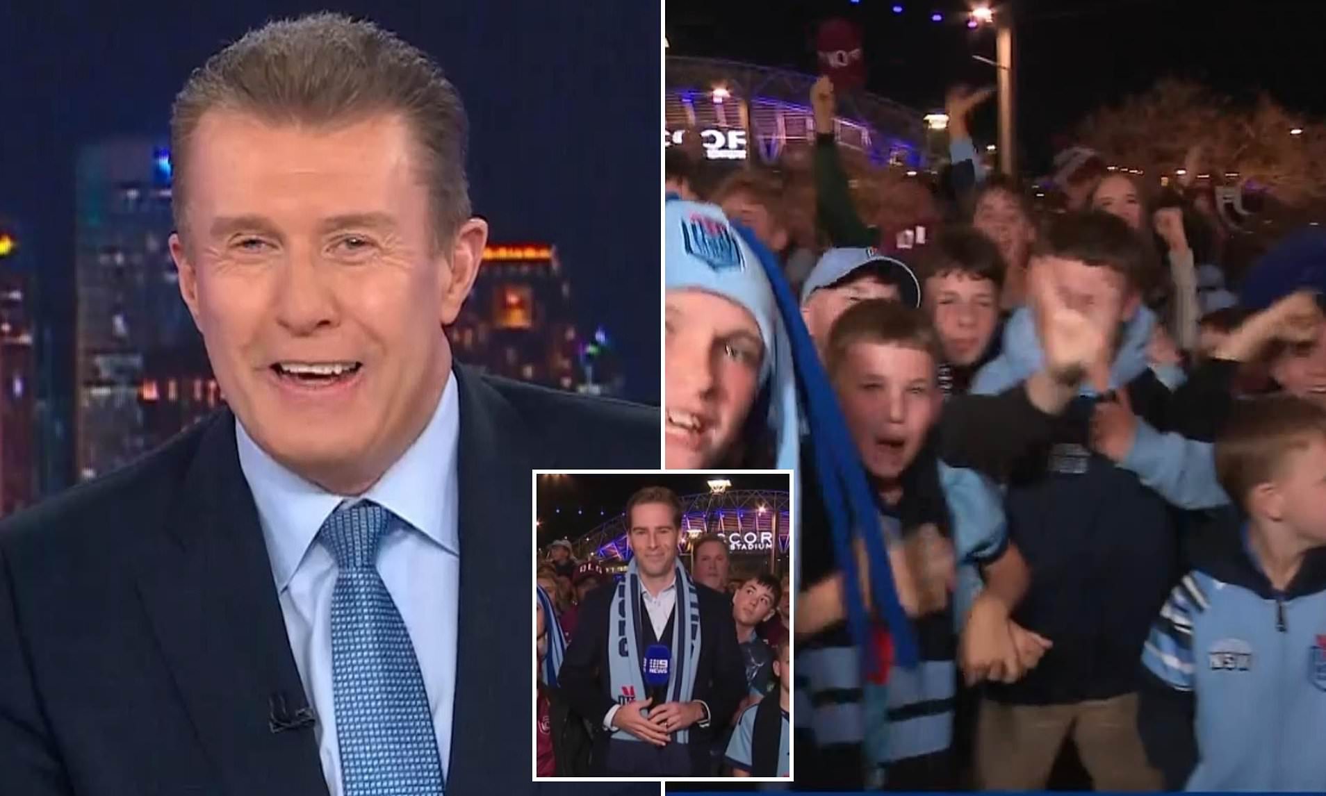 Nine newsreader Peter Overton turns party pooper as he has a VERY salty ...