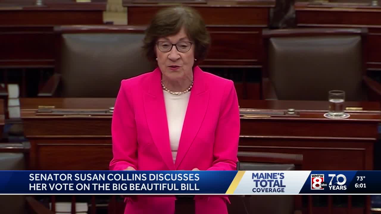 Sen. Collins discusses her vote on Big Beautiful Bill