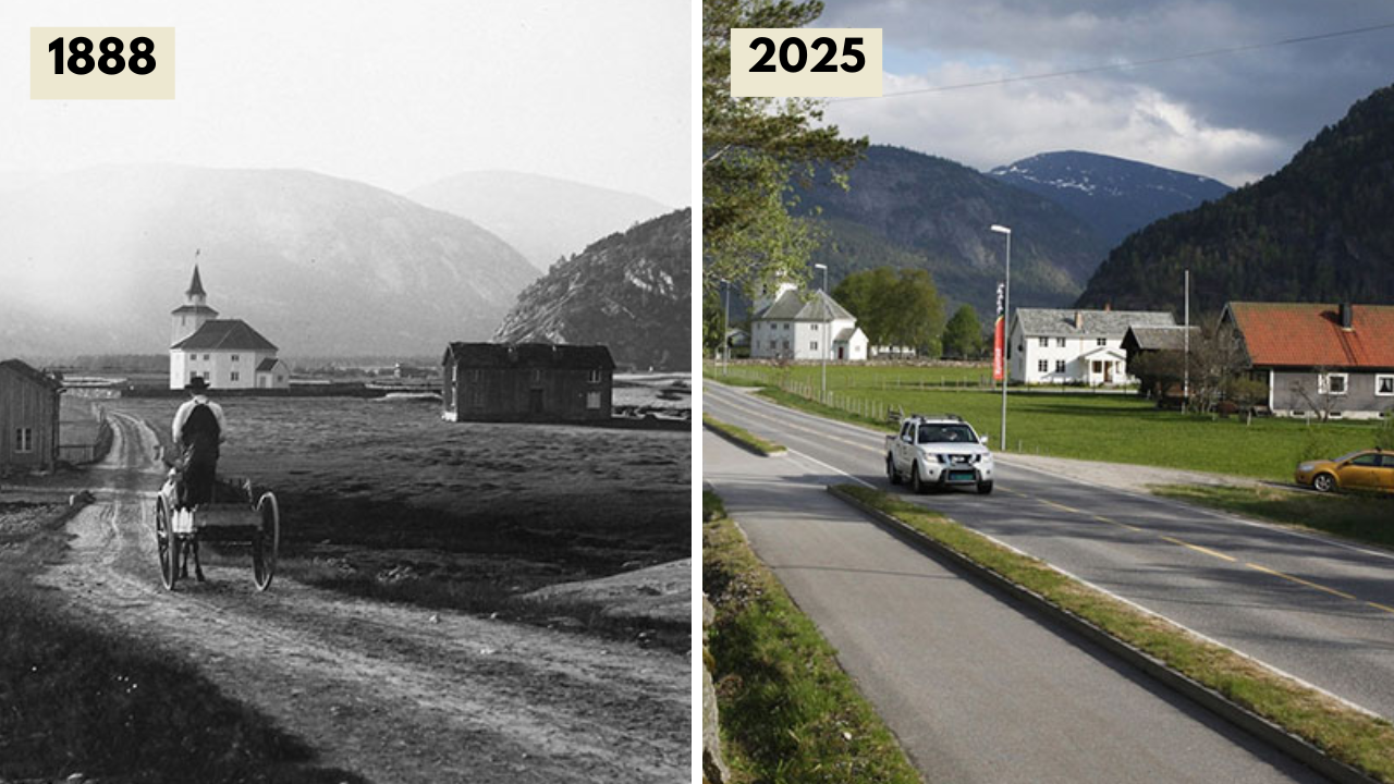 30 Powerful Photos of the World Then Versus Now