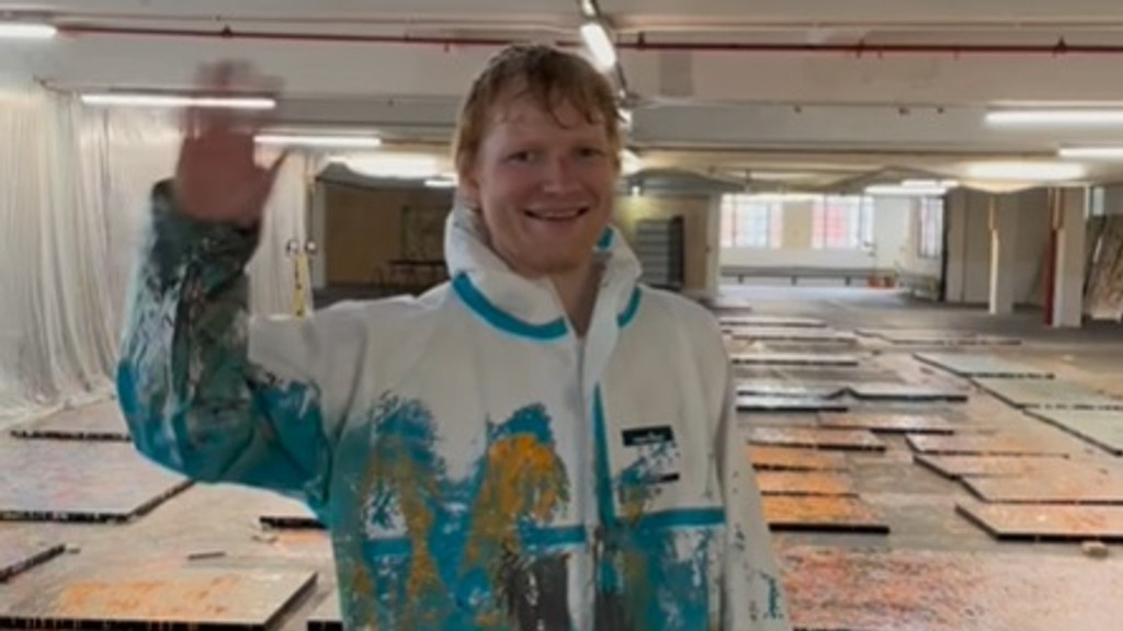 Ed Sheeran to exhibit paintings he created in disused car park