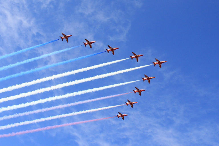 Spectacular Red Arrows display expected as iconic Goodwood Festival of ...