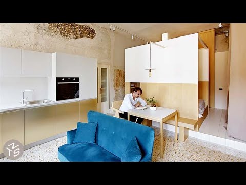 15th Century Small Apartment Redesign Italy - 36sqm/387sqft